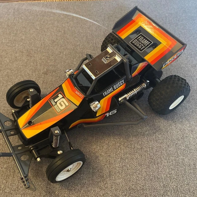 NIKKO BLACK FOX RC Buggy Radio Control Used Kit No Antenna Box Damaged ...