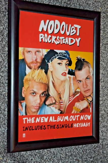 NO DOUBT BAND Framed A4 2001 rock steady ALBUM Original promo ART ...