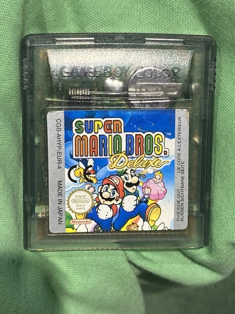 SUPER MARIO BROTHERS Deluxe Game Boy Color Cartridge Used & Working CGB ...