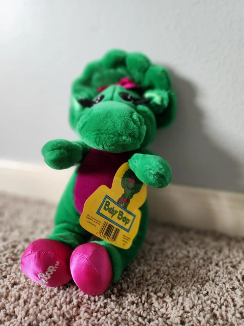 VTG 1993 BARNEY & Friends 12" Baby Bop Plush Dinosaur Toy Lyons Group ...