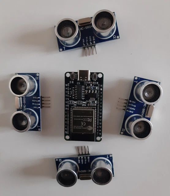 KIT ARDUINO : ESP32-WROOM-32 + 4 modules de détection à ultrasons HC-SR04 EUR 12,00 - PicClick FR