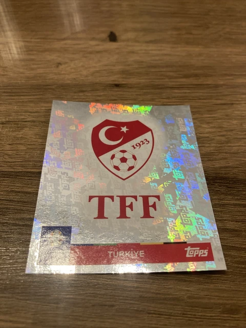 TOPPS EURO 2024 Germany Sticker - Turkiye Logo Tur 1 - Topps Foil ...