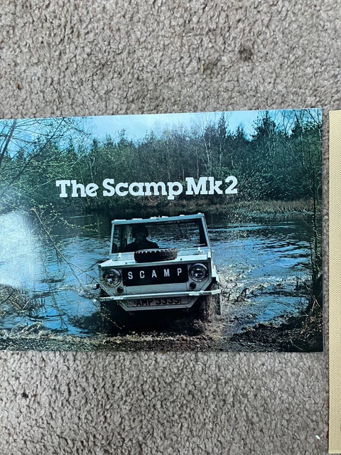 BROCHURE INFORMAZIONI VENDITA auto originali Scamp MK2 e listino prezzi ...