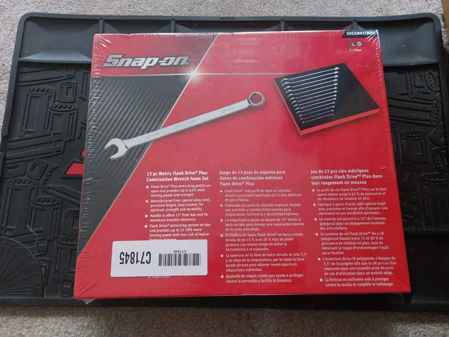 SNAP ON *NEW* 13-Pc Metric Flank Drive + Combination Wrench Set ...