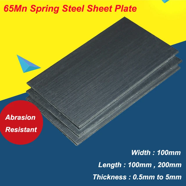 65MN SPRING STEEL Sheet Plate Thickness 0.5mm to 5mm Metal Flat Board ...