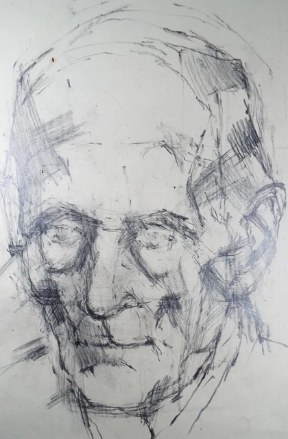 ORIGINAL PENCIL DRAWING, 'Portrait of a man', c1970's, Unknown artist £ ...