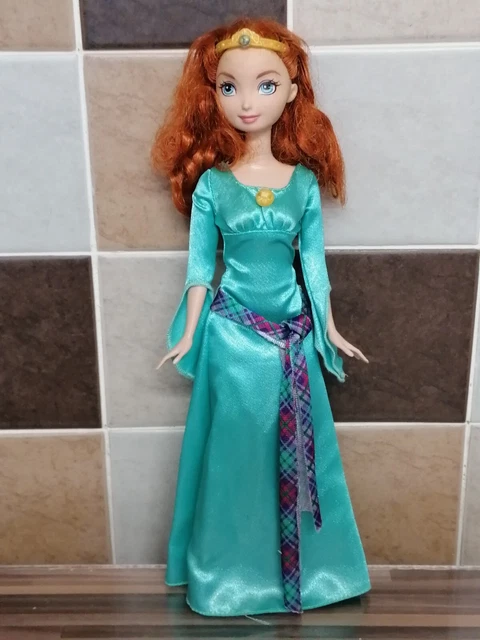 MATTEL DISNEY PRINCESS Doll ~ 2006 Pixar Brave Merida in Blue Dress £7. ...