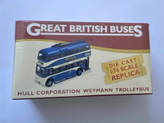 GREAT BRITISH BUSES - Hull Corporation Weymann Trolleybus 1:76 Scale ...