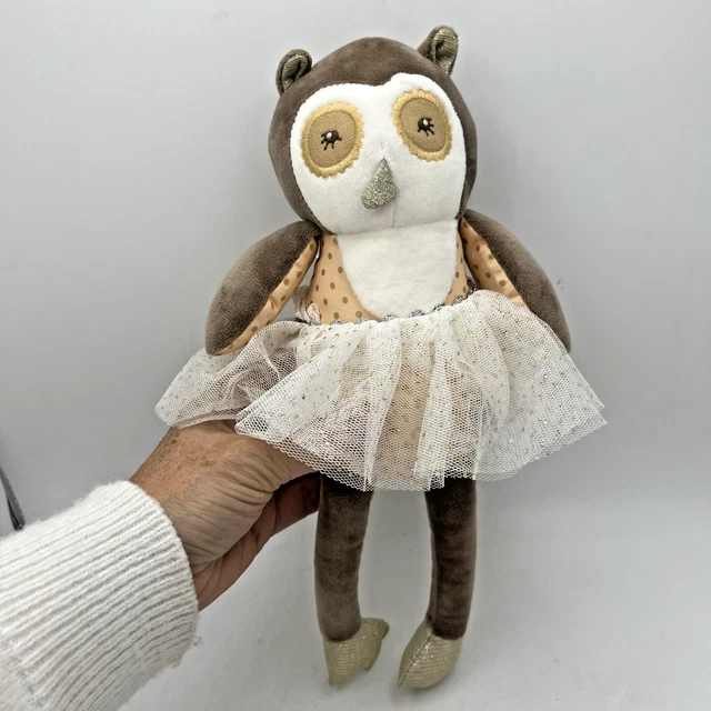WILBERRY BALLERINA OWL soft toy pink princess teddy comforter £6.99 ...