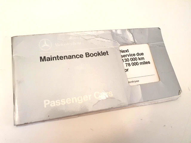 MERCEDES W126 W201 W124 W140 R129 Service Book / Maintenance Booklet £ ...