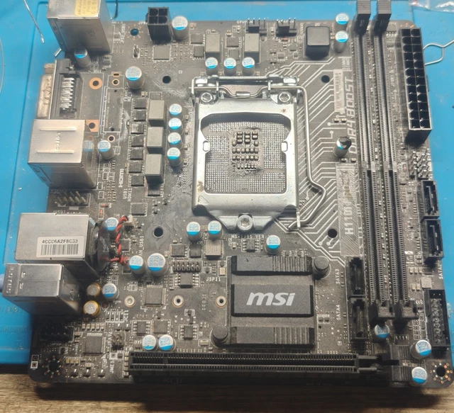 H110I PRO MINI Itx Board FAULTY missing Socket And Ripped Pads £14.00 ...