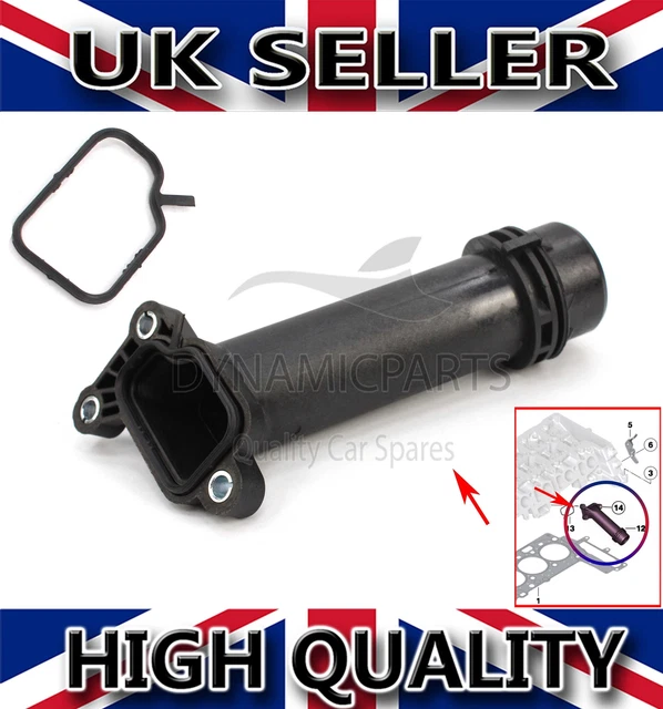 COOLANT FLANGE / Pipe For Bmw E90 E91 E92 E93 11127810707 £8.83 ...