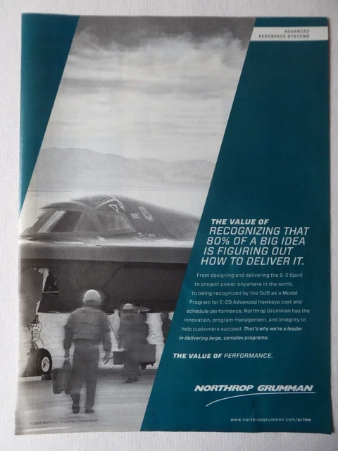 10/2012 PUB NORTHROP Grumman B-2 Spirit Stealth Bomber Original Ad EUR ...