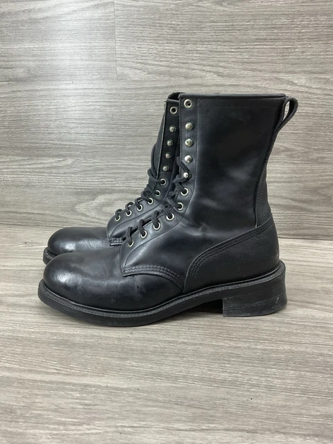 RED WING 699 Mens Black Leather Logger Boots Size 11 D USA Made £151.94 ...