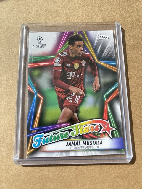 TOPPS UEFA CHAMPIONS League Flagship 2022 Jamal Musiala Future Stars FS ...