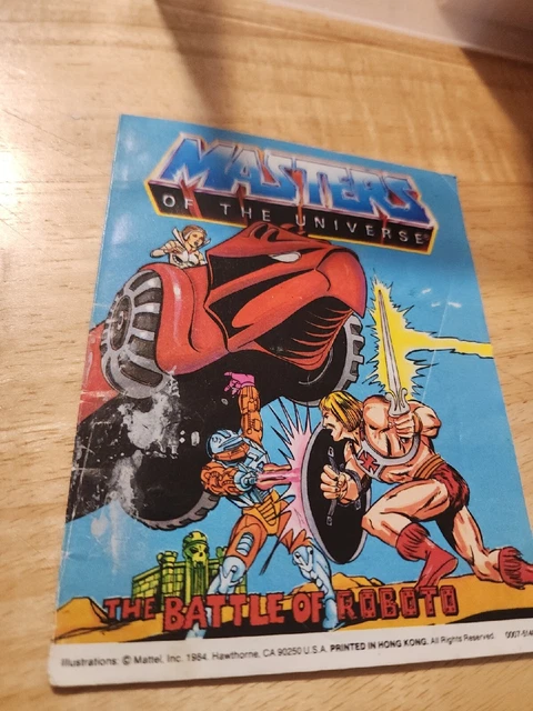 1984 MASTERS OF the Universe, the Battle of Roboto mini bande dessinée ...