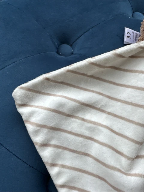 DUNNES BROWN BEIGE teddy bear baby comforter toy soother Blankie ...