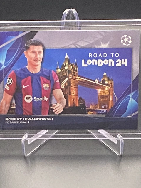 2023-24 TOPPS UEFA Soccer Road To London 24 Robert Lewandowski RF-7 FC ...
