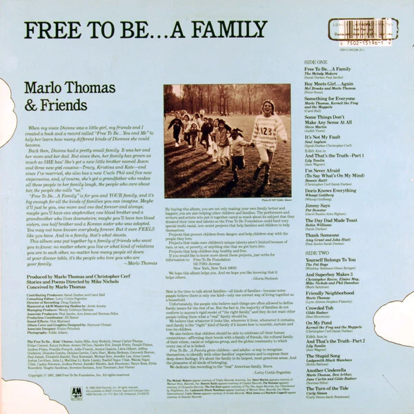 MARLO THOMAS AND Friends - Free To Be...A Family (LP, Album) EUR 25,63 ...
