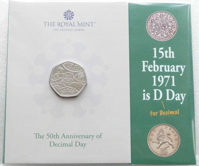2021 ROYAL MINT Decimal Day 50p Fifty Pence Coin Pack Sealed ...