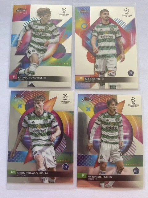 CELTIC BASE CARDS FULL TEAM Topps Finest UCC 2023/24 £6.00 - PicClick UK