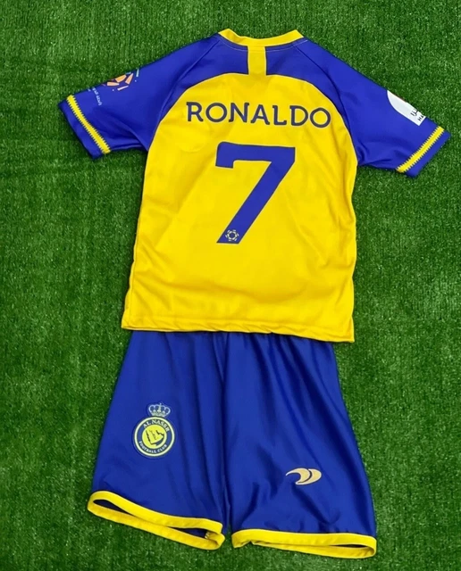 Cristiano Ronaldo Al Nassr Jersey Cr7 Saudi Arabia 2023 Size 3 4 5 6 7