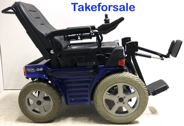 ELEKTROROLLSTUHL INVACARE G40 elektr. Beinstützen u Rückenlehne Rollstuhl TFS351 EUR 1.279,00 ...