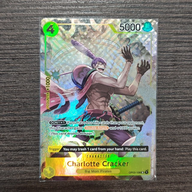 ONE PIECE CARD Game Pillars of Strength Charlotte Cracker OP03-108 Alt ...