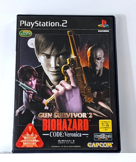 BIOHAZARD GUN SURVIVOR 2 Code Veronica Resident Evil PS2 Playstation 2 ...