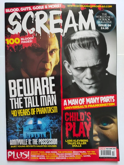 SCREAM MAGAZINE ISSUE 54 Boris Karlof Childs Play Phantasm Amityville £ ...