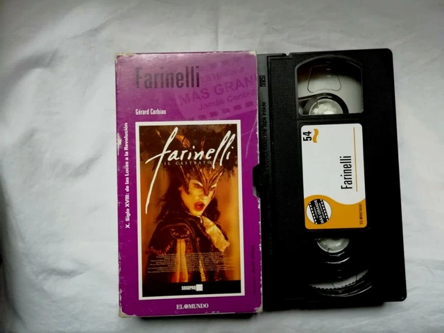 FARINELLI IL CASTRATO Tape Video VHS Gerard Corbiau El Mundo Pal ...