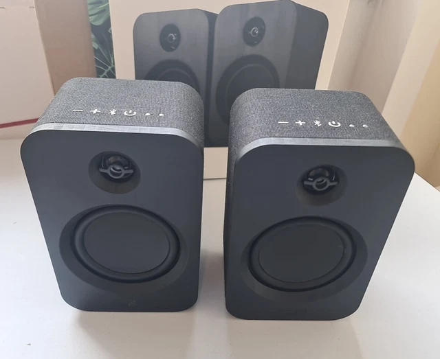 HOUSE OF MARLEY Get Together Duo Bluetooth Bookshelf Speakers Black EM-JAO19 -BK £79.99 ...