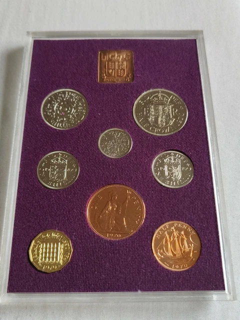 1970 UK PROOF pre decimal set Last LSD coins perfect 51st birthday ...