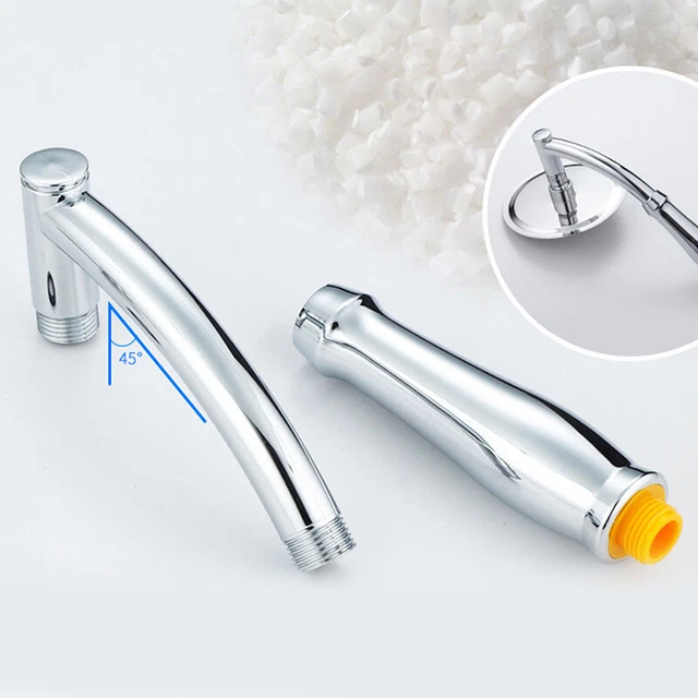 SHOWER HEAD EXTENSION Arm Hand Adjustable Kit Chrome Sprinkle Parts For ...