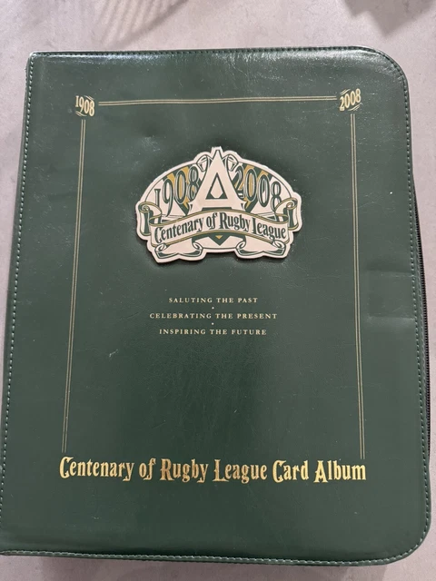 1908-2008 CENTENARY OF Rugby League Card Album FULL BASE Set ...