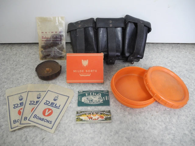 MILITARIA 39-45 LOT allemand ww2 german K98 pouch butter dish 2WK ...