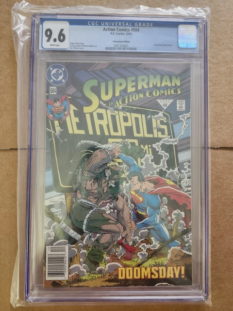 ACTION COMICS 684 - Doomsday Appearance 1992 - CGC Grade 9,6 EUR 36,67 ...