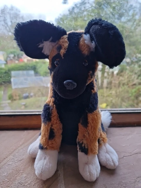 RAVENSDEN HYENA WILD Hunting Dog Suma Collection Soft Toy Plush Sitting ...