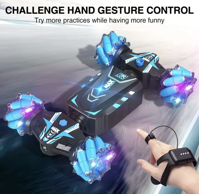 4WD HAND GESTURE Sensor 360° RC Stunt Car Off-Road Remote Control Twist ...