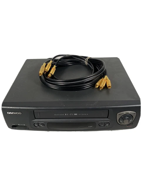 DAEWOO DV-K27N 4 Head VCR VHS Tape Player Recorder High Speed Rewind No ...