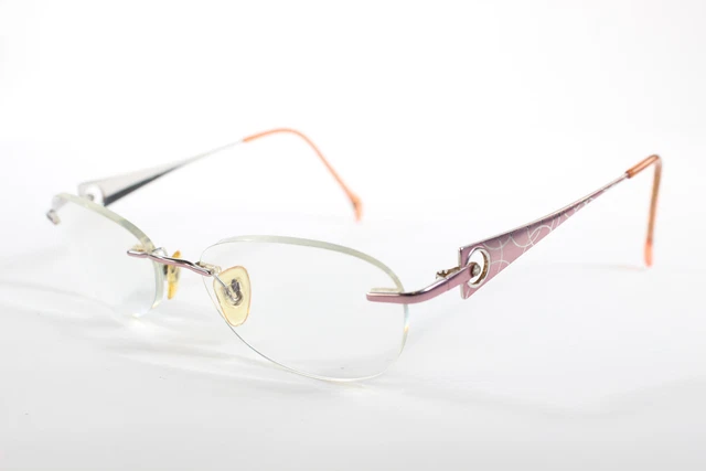 STEPPER EYEGLASSES SI-9585 Women Pink Rimless Titanium Eyewear Glasses ...