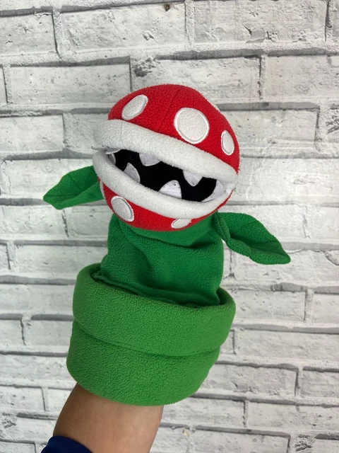 SUPER MARIO BROS Piranha Venus Fly Trap Plant Puppet Plush Nintendo ...