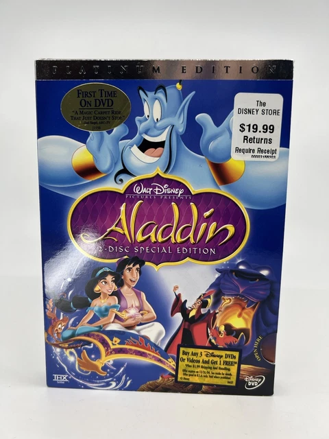 ALADDIN WALT DISNEY DVD 2 Disc Platinum Edition $23.18 - PicClick CA