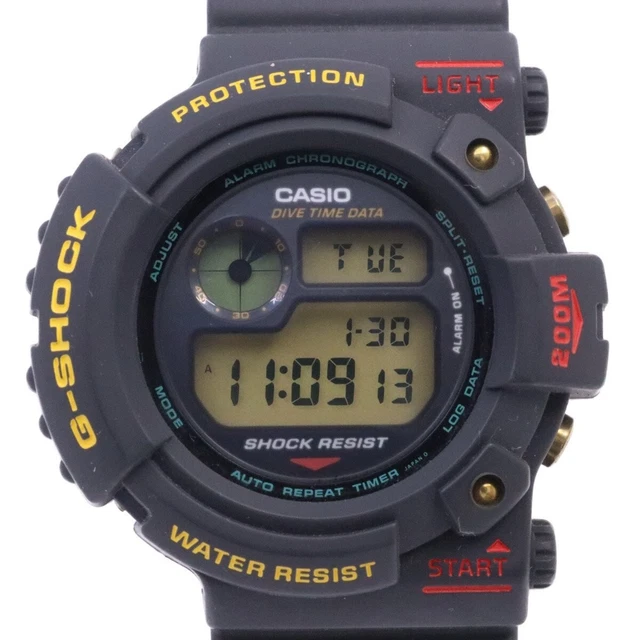 CASIO G-SHOCK FROGMAN Early Model Quartz Men's Watch DW-6300-1B Working ...