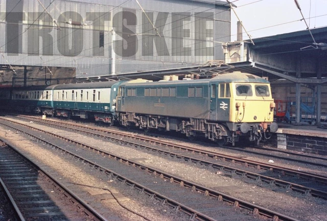 35MM COL NEGATIVE BR British Rail Electric Loco 87101 Class 87 Carlisle ...