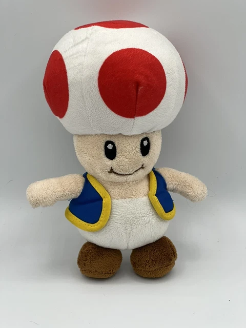 NINTENDO SUPER MARIO Bros Toad 8" Plush Toy Stuffed Doll £4.74 ...