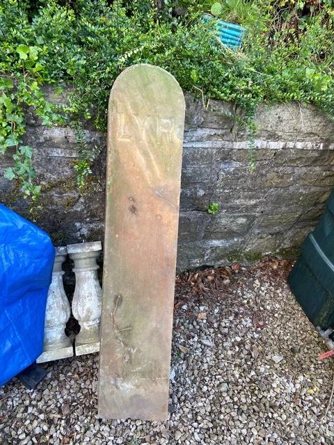 RAILWAYANA BOUNDARY MARKER / gate stone post LYR Lancashire & Yorkshire ...