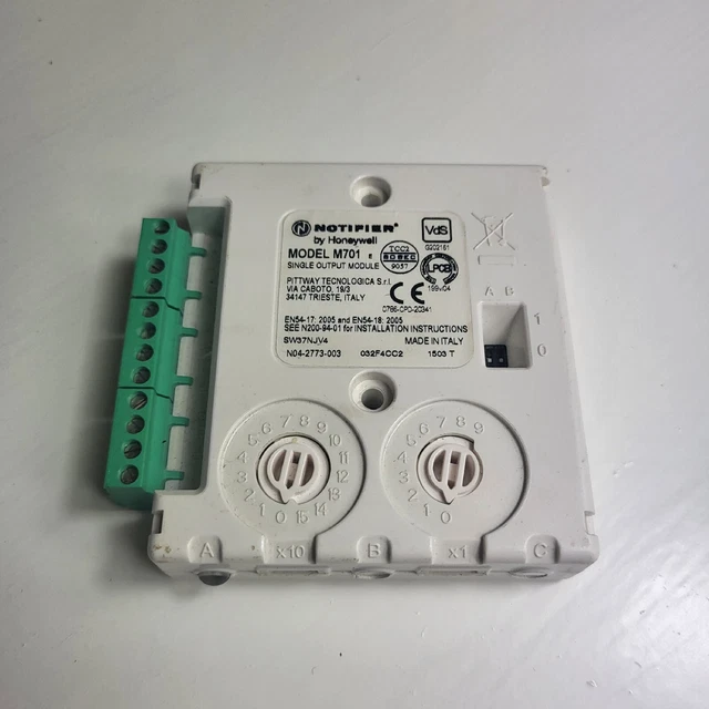 NOTIFIER M701E HONEYWELL Analogue Addressable Single Output Control ...