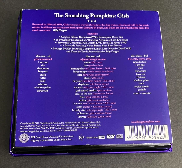 SET SCATOLE CD Smashing Pumpkins Gish edizione limitata 2011 - EX condizioni! EUR 79,93 ...