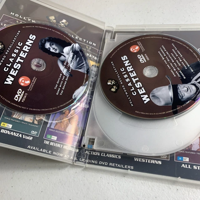 CLASSIC WESTERNS 4 dvd set movie region 4 pal vgc free post in aus $14. ...